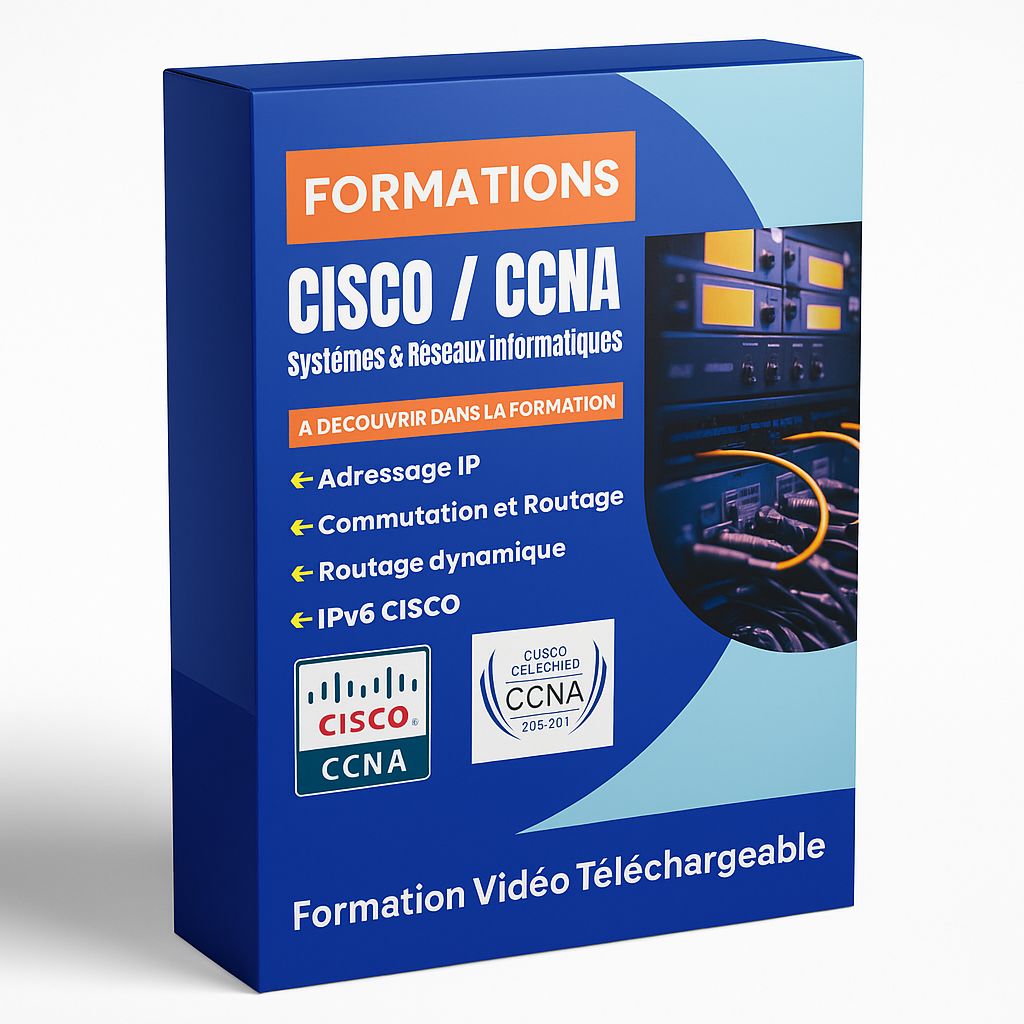 PACK de 3 formations (CISCO/CCNA + Certified Ethical Hacking + MikroTik)